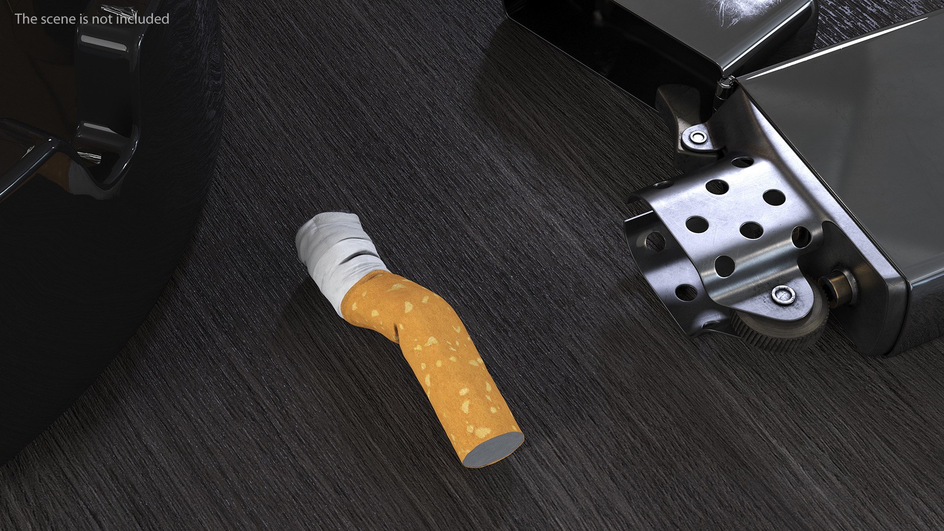 3D Realistic Used Cigarette Butt - TurboSquid 2232878