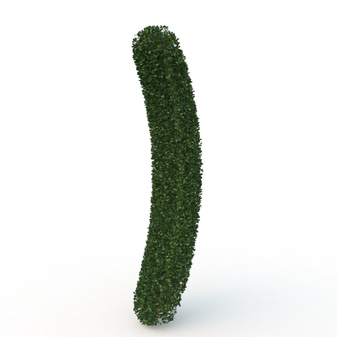 3D Shaped Hedge Model - TurboSquid 1453109