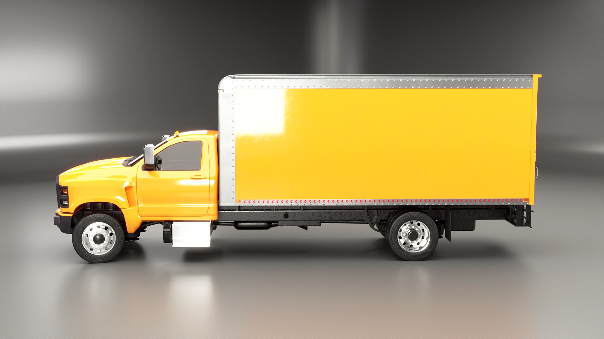 3D Generic Light Duty Box Truck - TurboSquid 2186110
