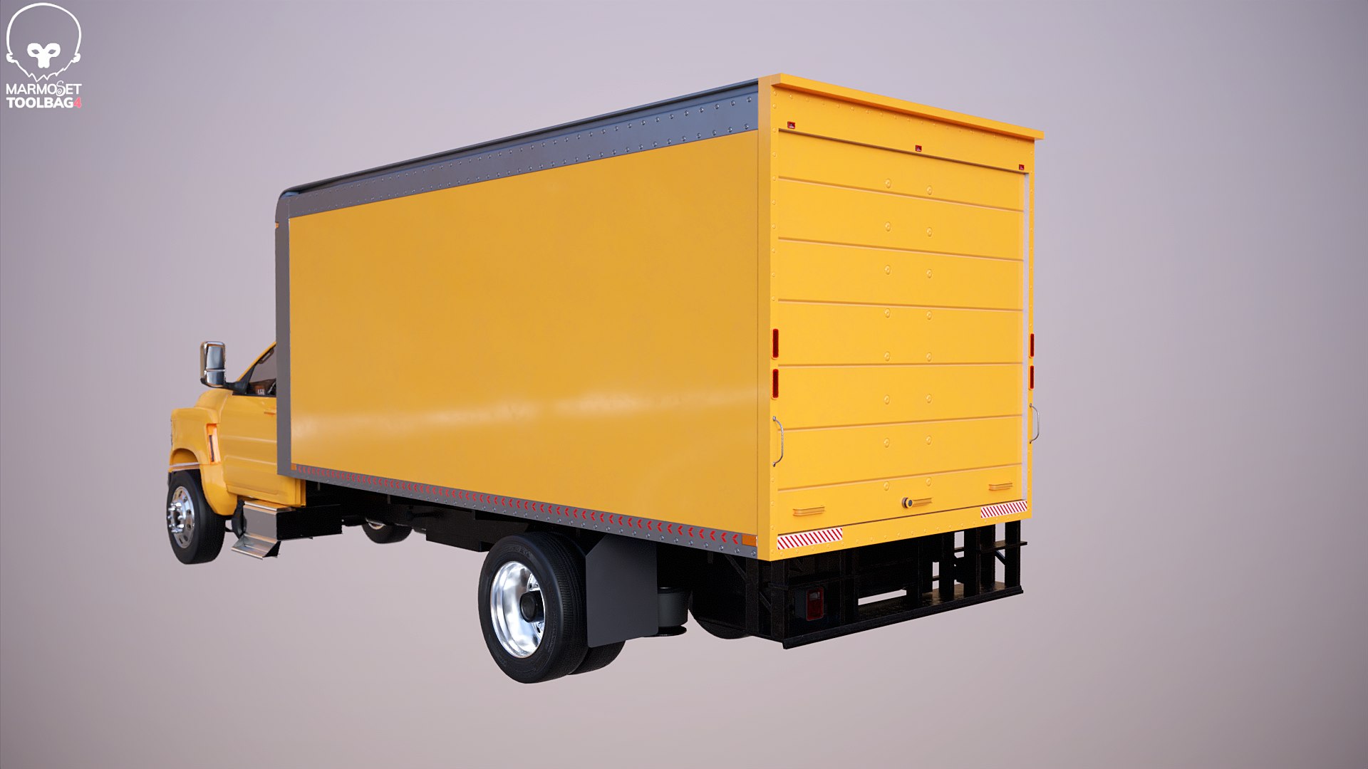 3D Generic Light Duty Box Truck - TurboSquid 2186110