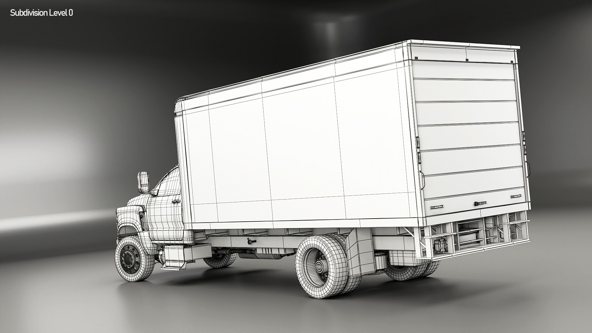 3D Generic Light Duty Box Truck - TurboSquid 2186110