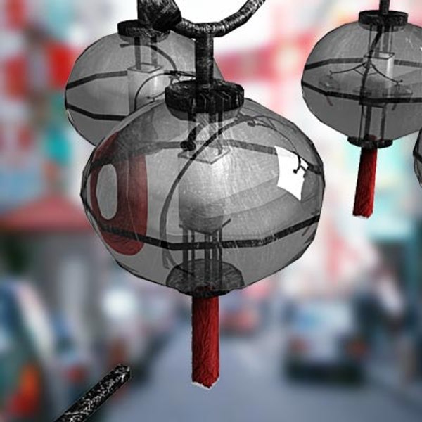chinese lamp 3d model