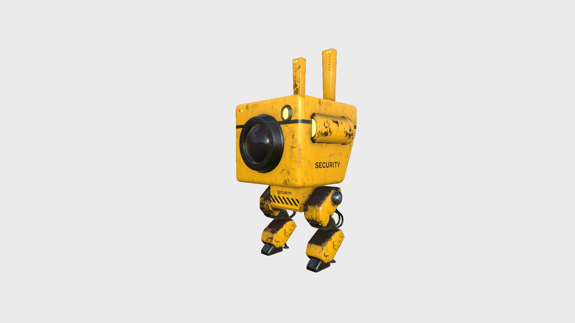 Robot C7 Security - Sentinel Character SciFi Design 3D Model ...