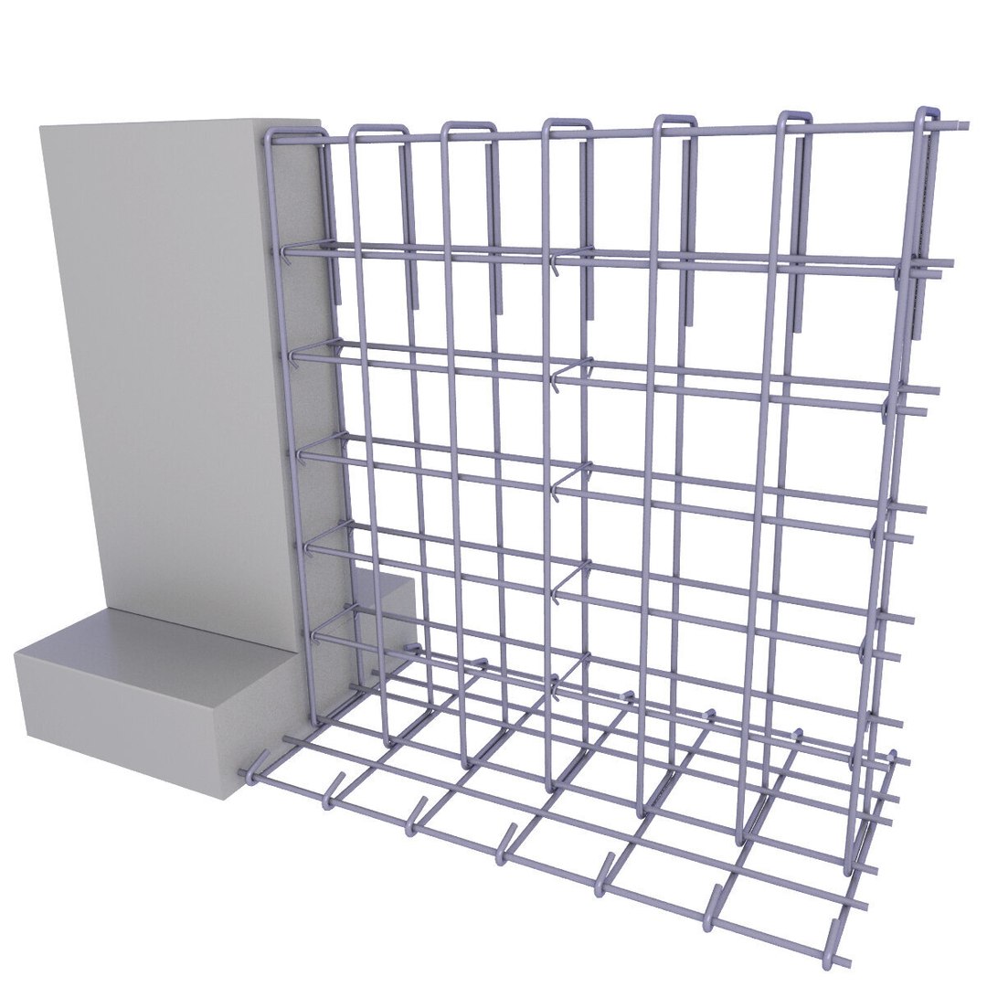 Reinforcement Footing 10 3D Model - TurboSquid 2096968