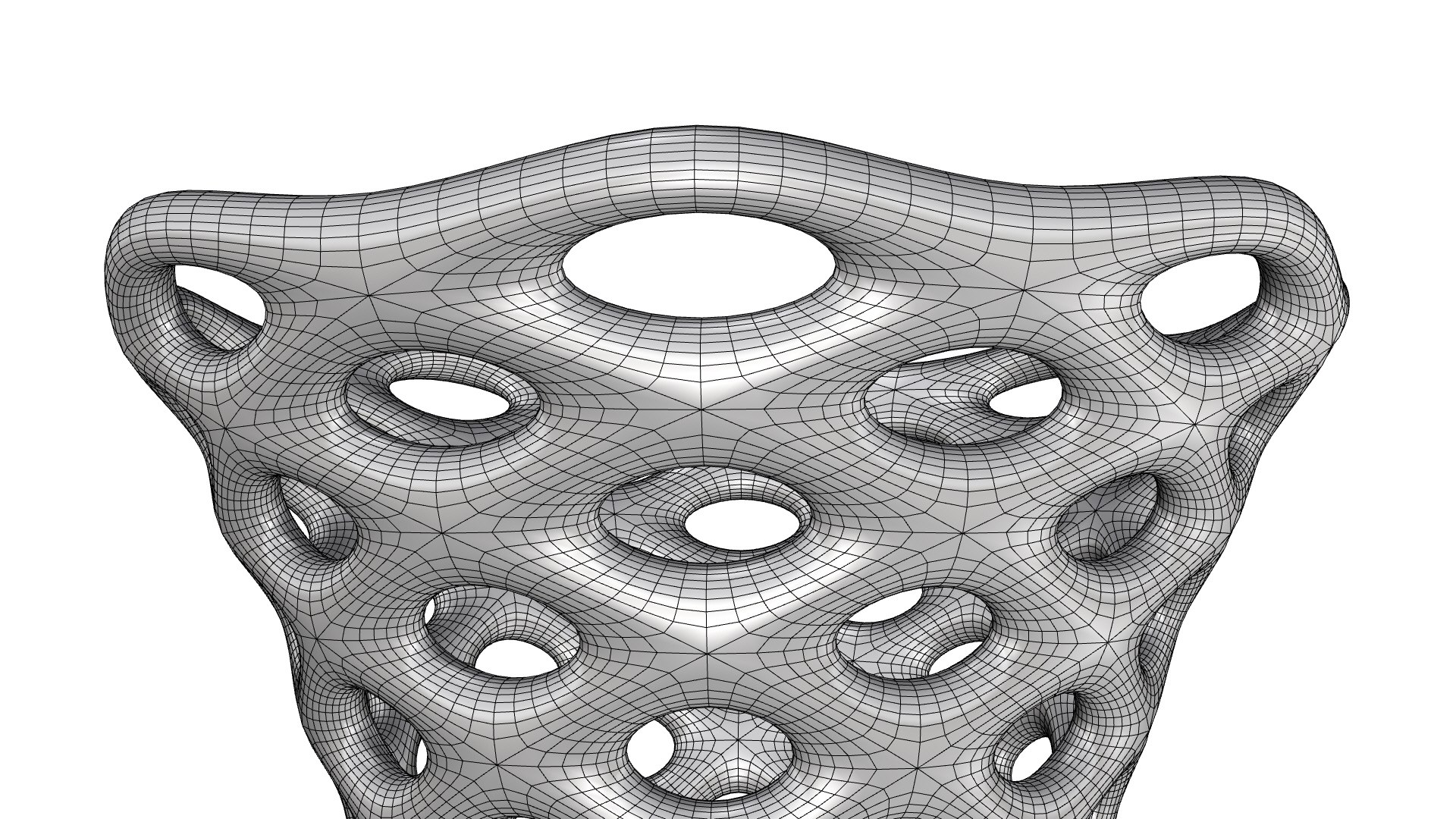 3D Silver Skinny Vase Skeleton Model - TurboSquid 2184018