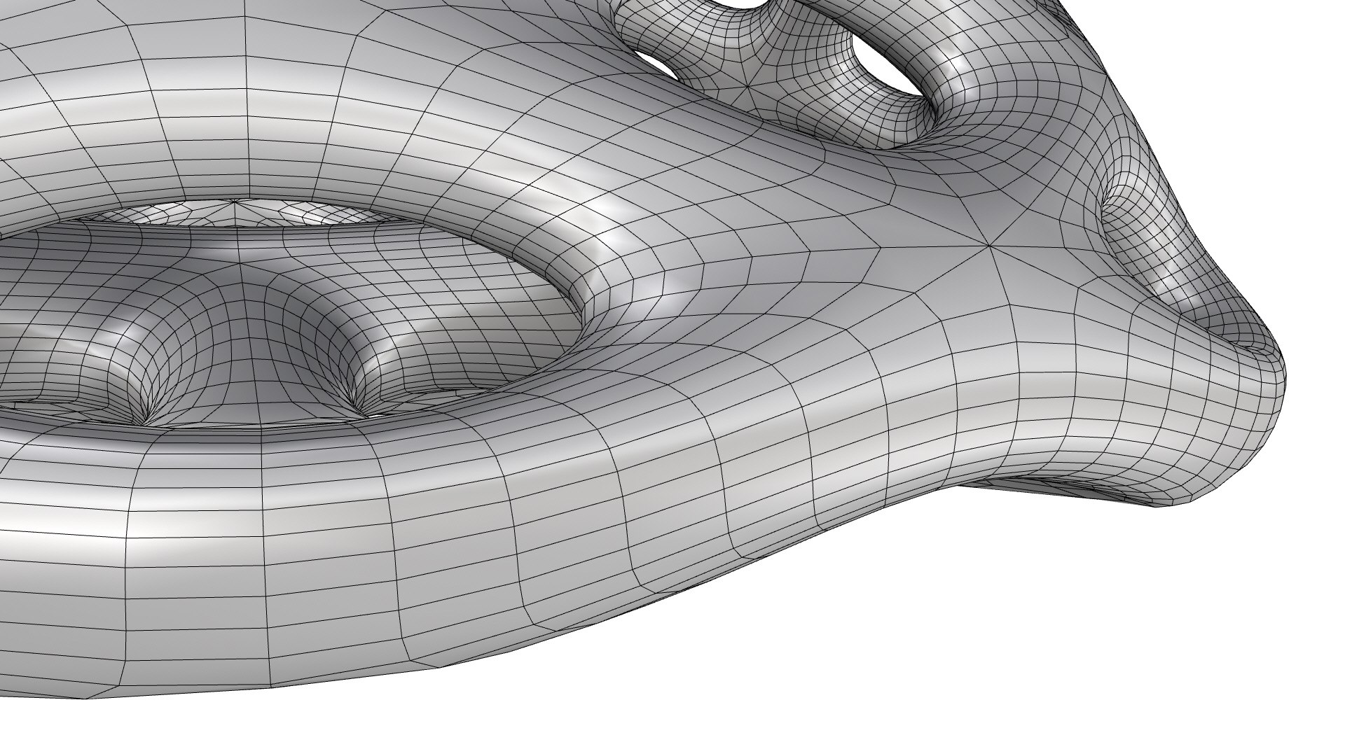 3D Silver Skinny Vase Skeleton Model - TurboSquid 2184018