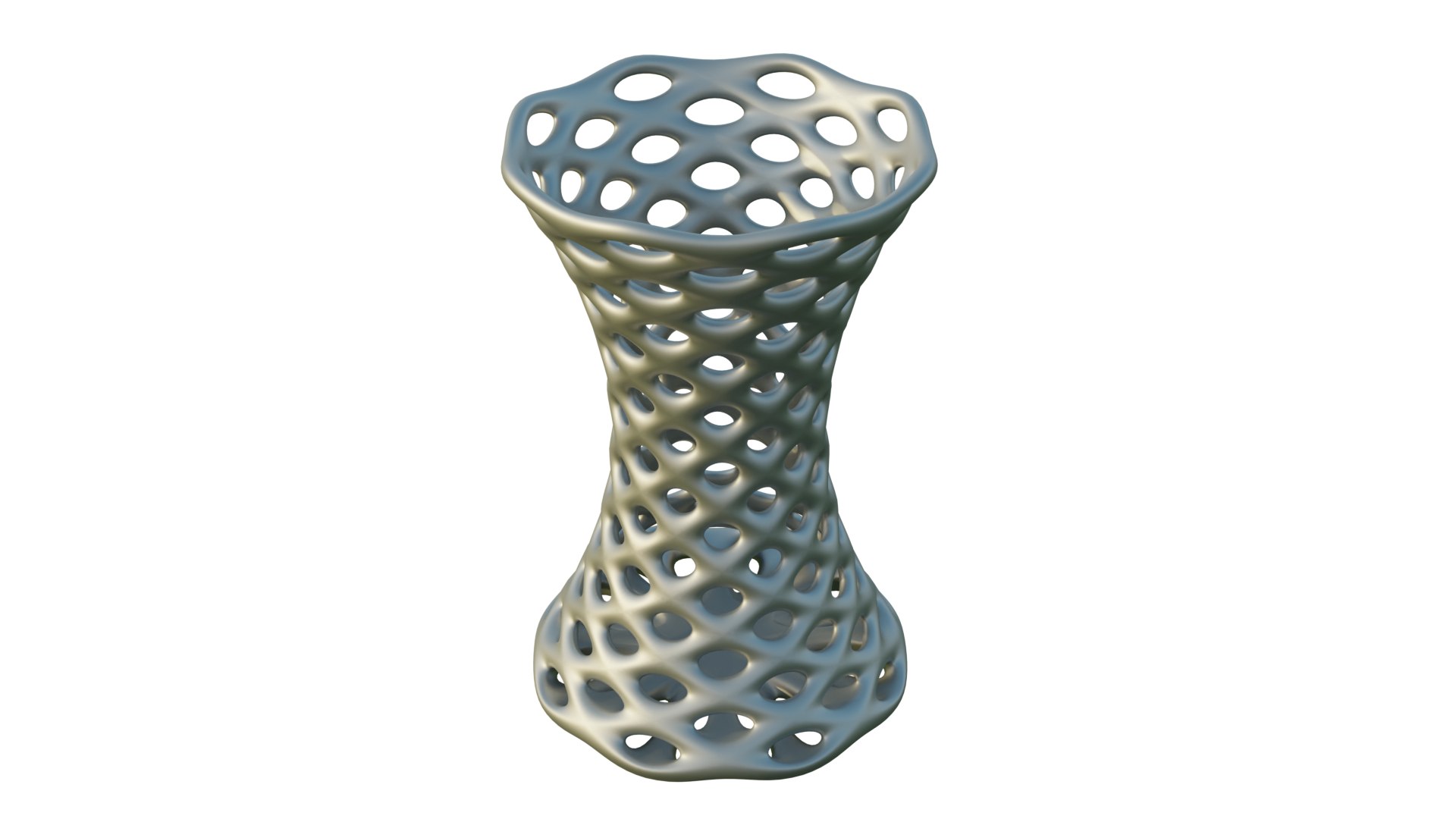 3D Silver Skinny Vase Skeleton Model - TurboSquid 2184018