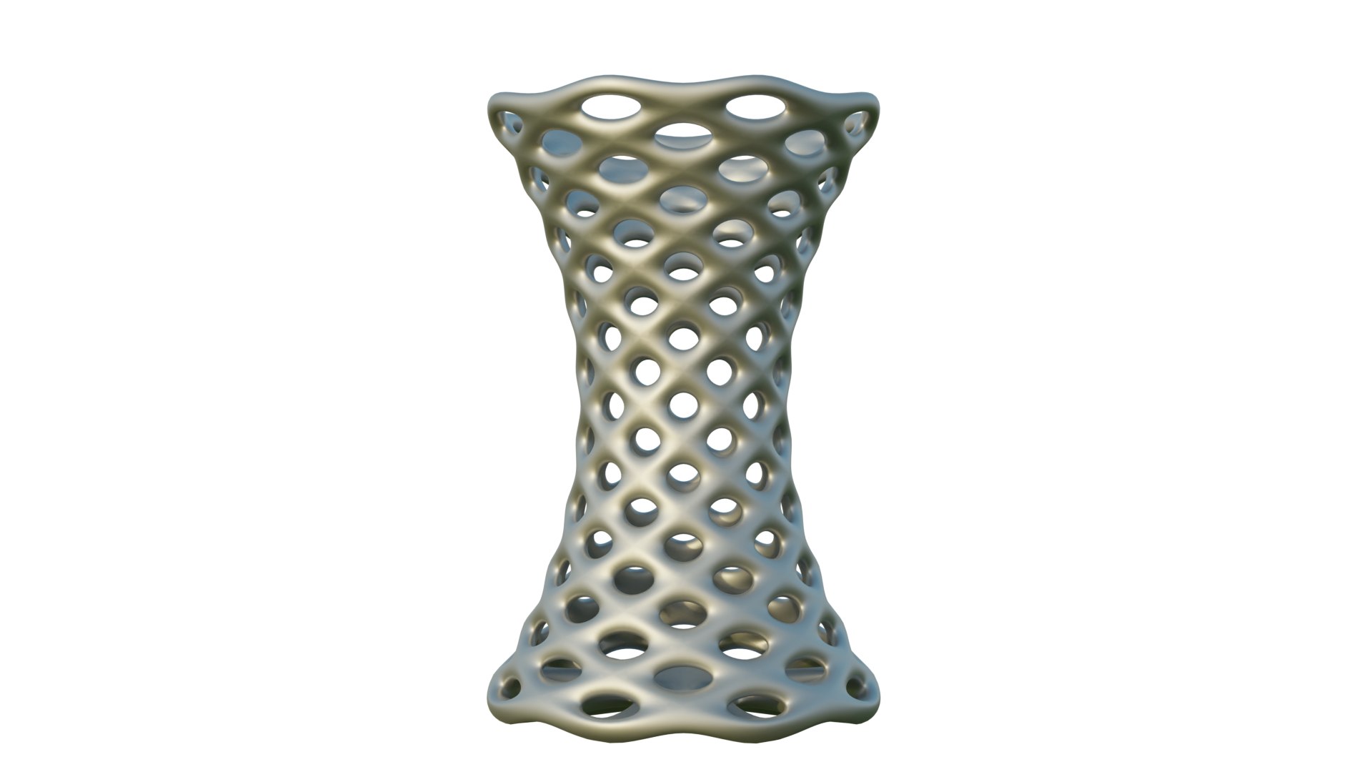 3D Silver Skinny Vase Skeleton Model - TurboSquid 2184018
