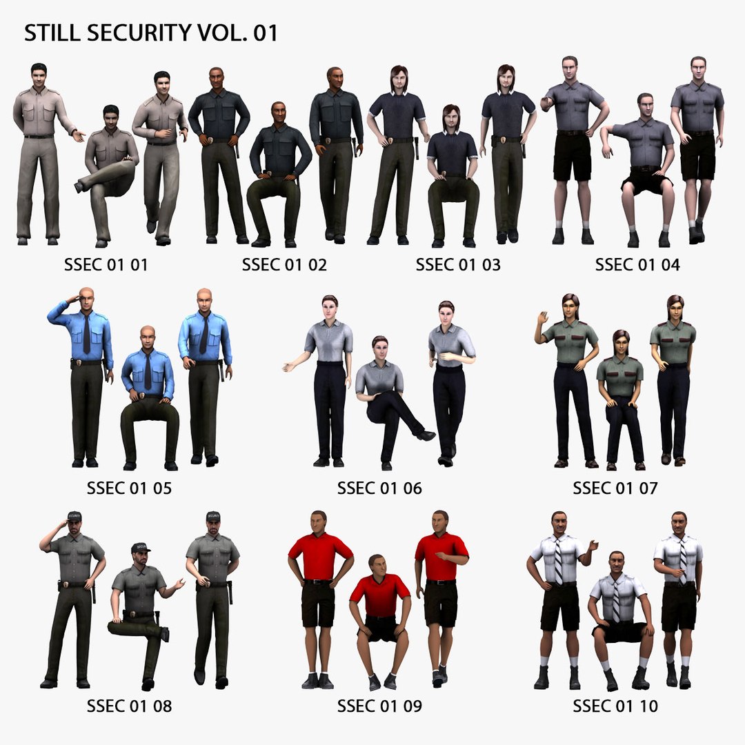 People: Security People 3d Max
