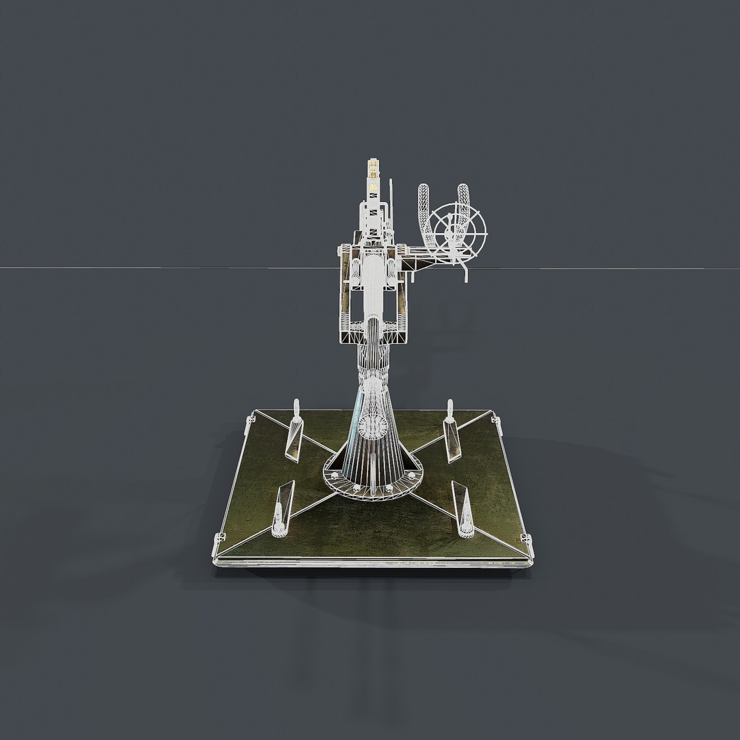 3D machine gun turret - TurboSquid 1466312