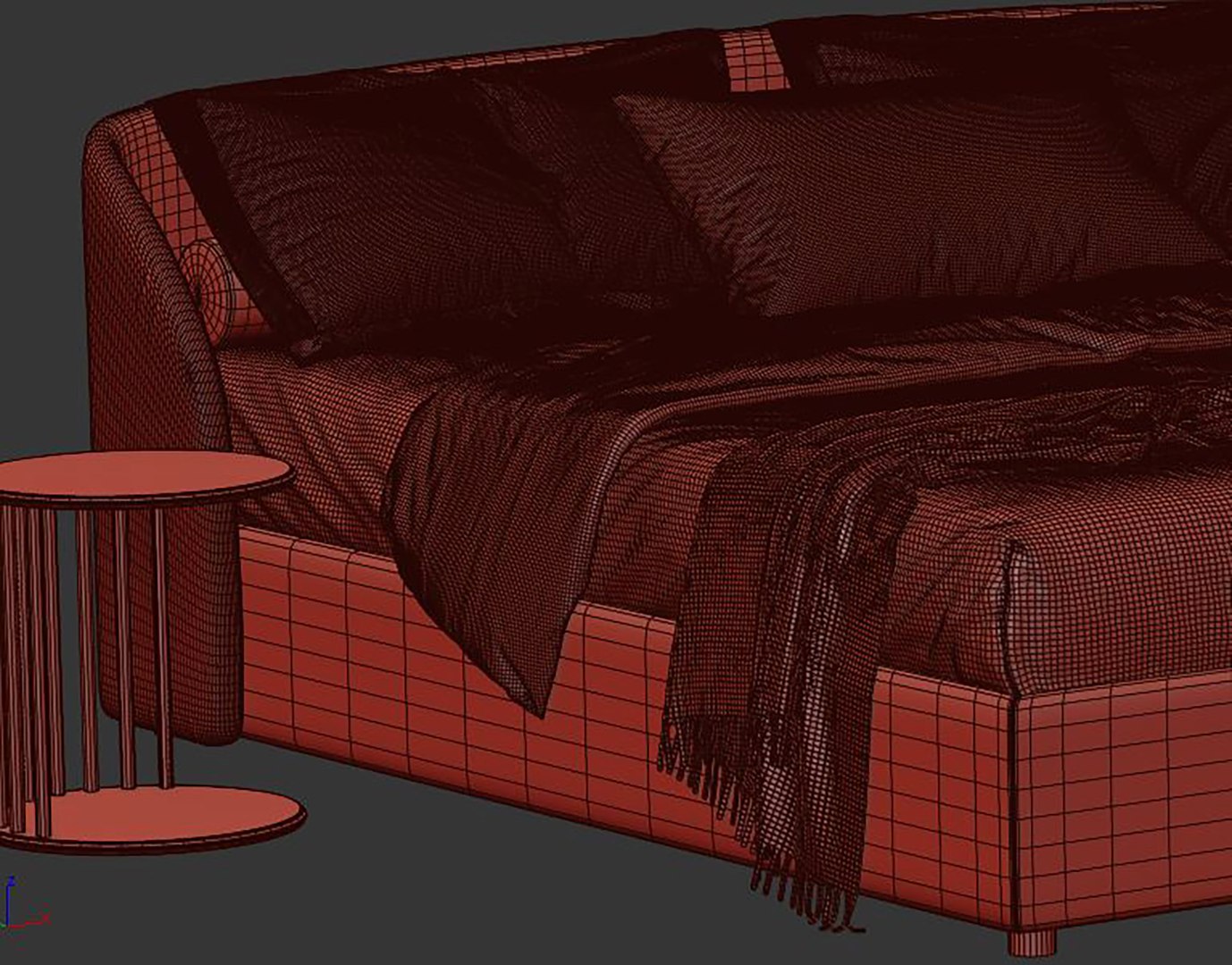 King Bed Celine Flou 3D Model - TurboSquid 2054062