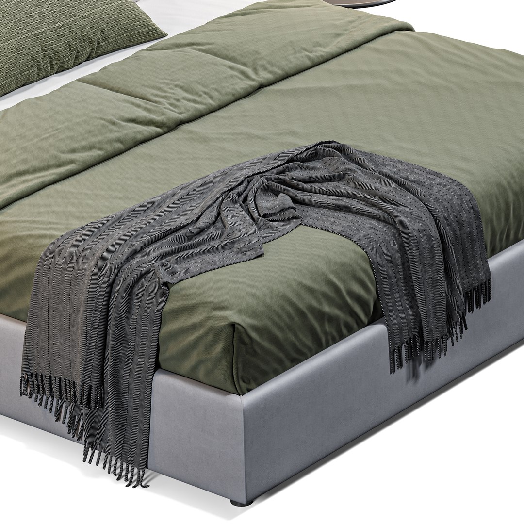 King Bed Celine Flou 3D Model - TurboSquid 2054062