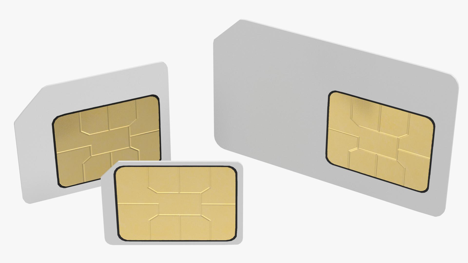 3D Sim Cards Ar - TurboSquid 1274565