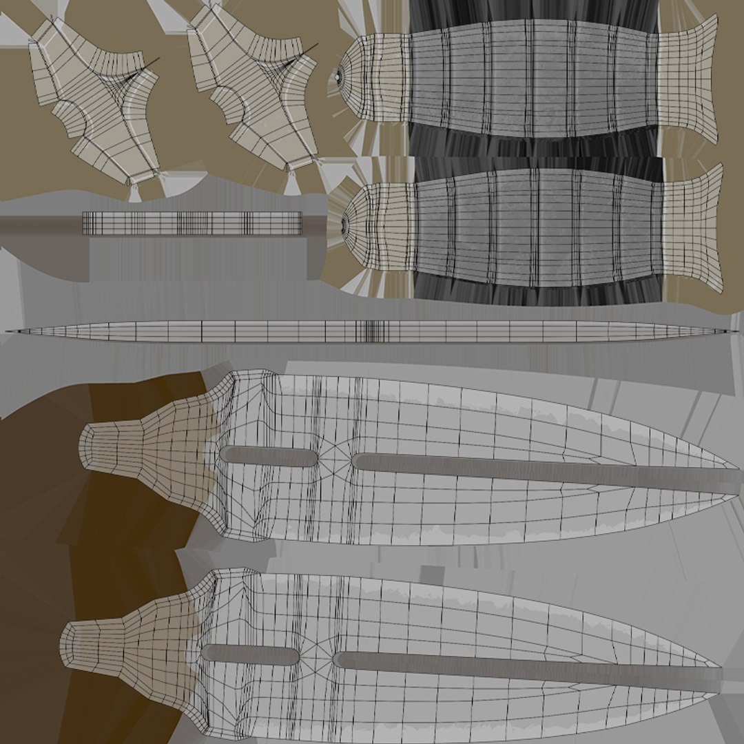 Split Blade Knife 3D Model - TurboSquid 2303273