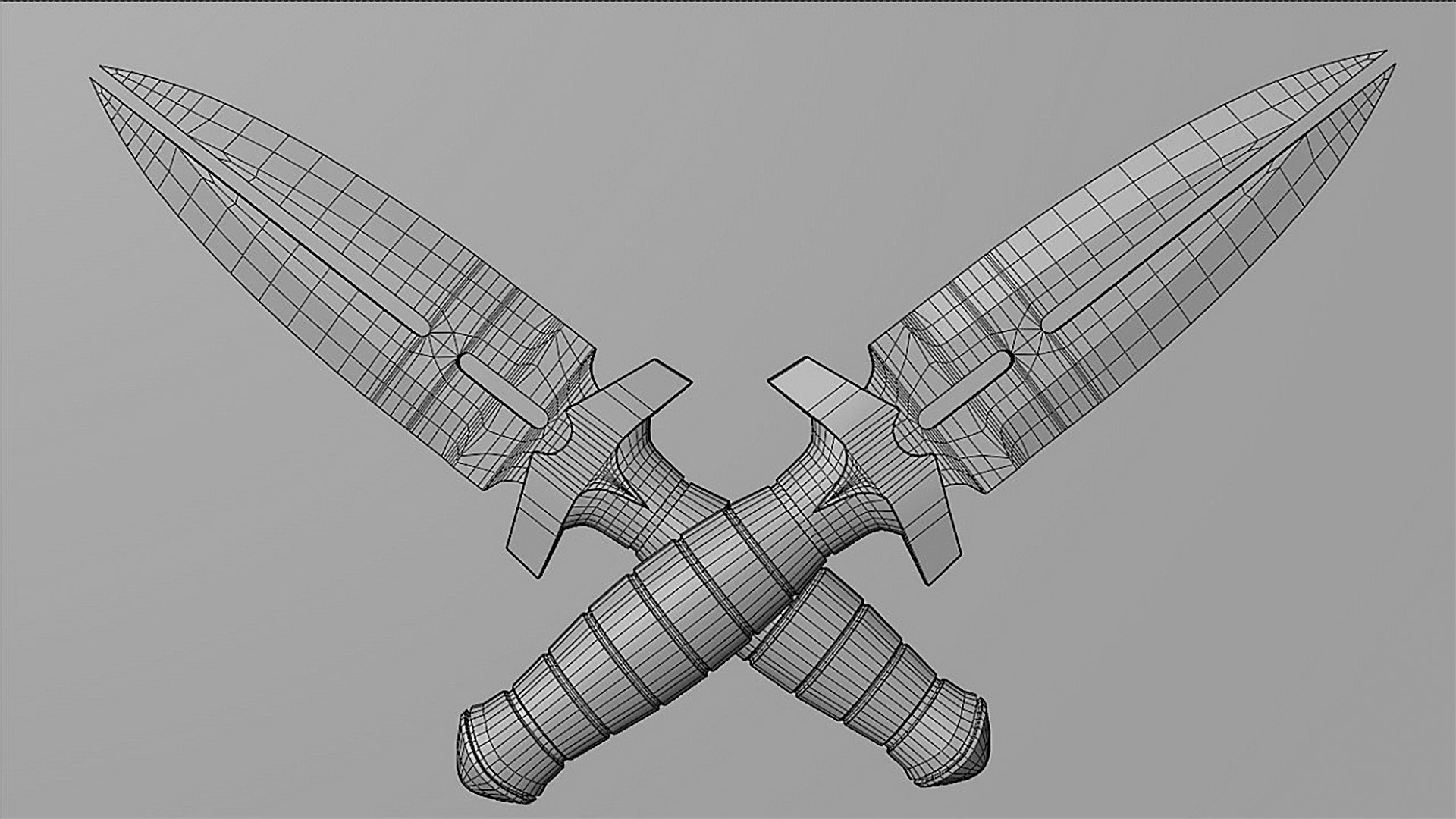 Split Blade Knife 3D Model - TurboSquid 2303273
