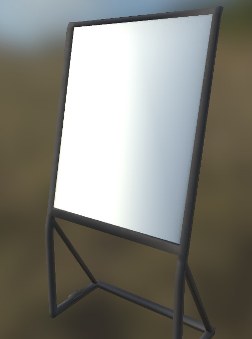 3D Eazel Whiteboard Model - TurboSquid 1200540