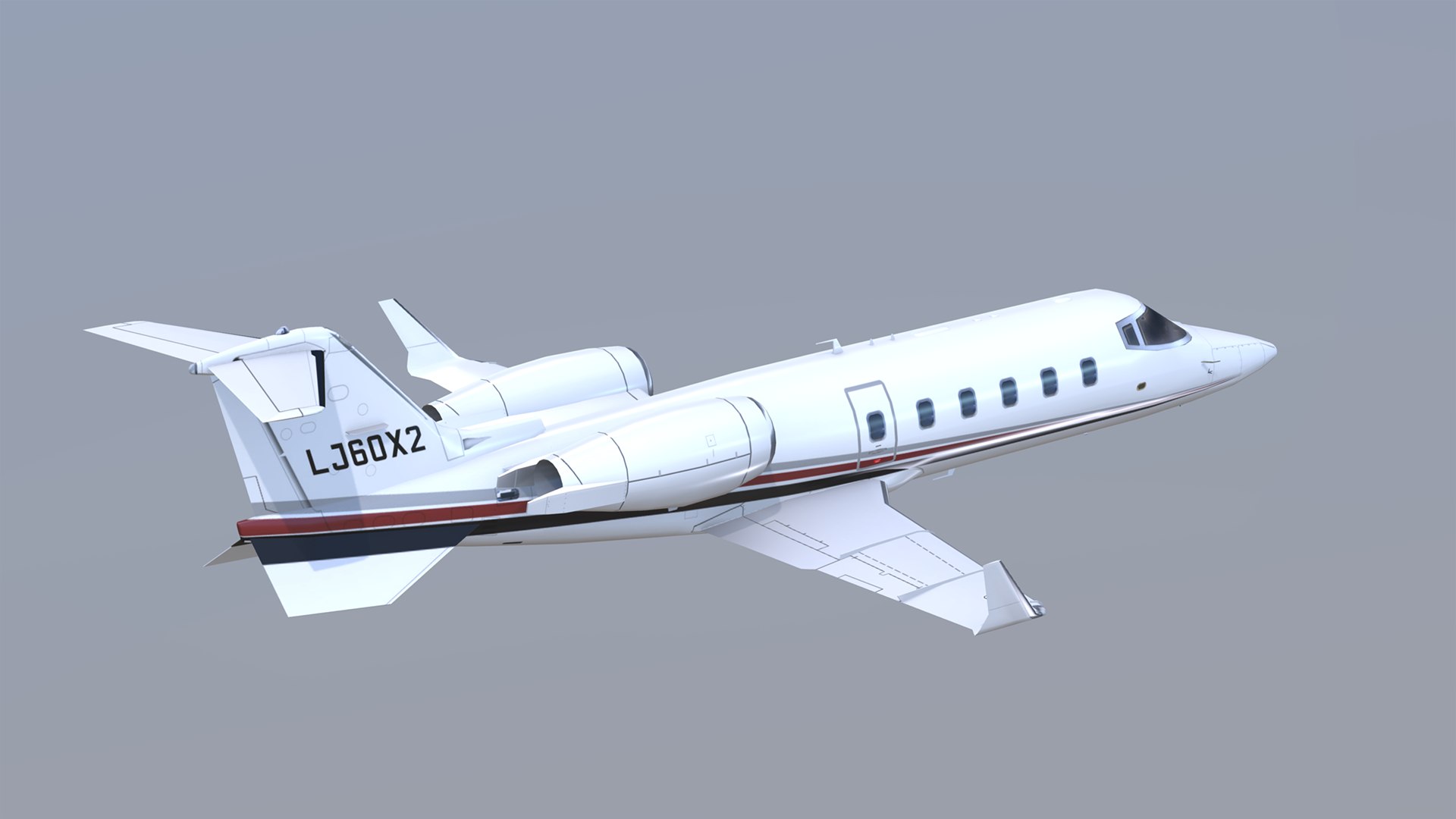 3D Bombardier Learjet 60 - TurboSquid 2217972