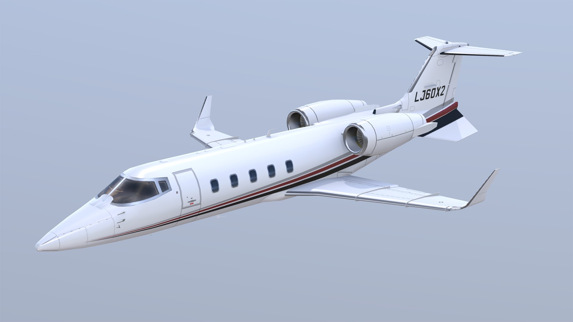 3D Bombardier Learjet 60 - TurboSquid 2217972