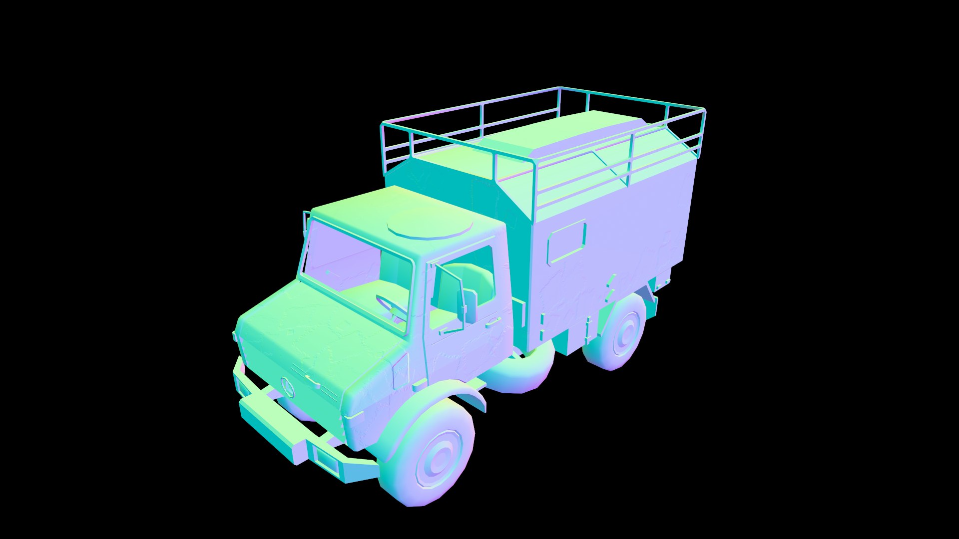 3D Mercedes Benz Unimog 4x4 Cartoon - TurboSquid 2192124