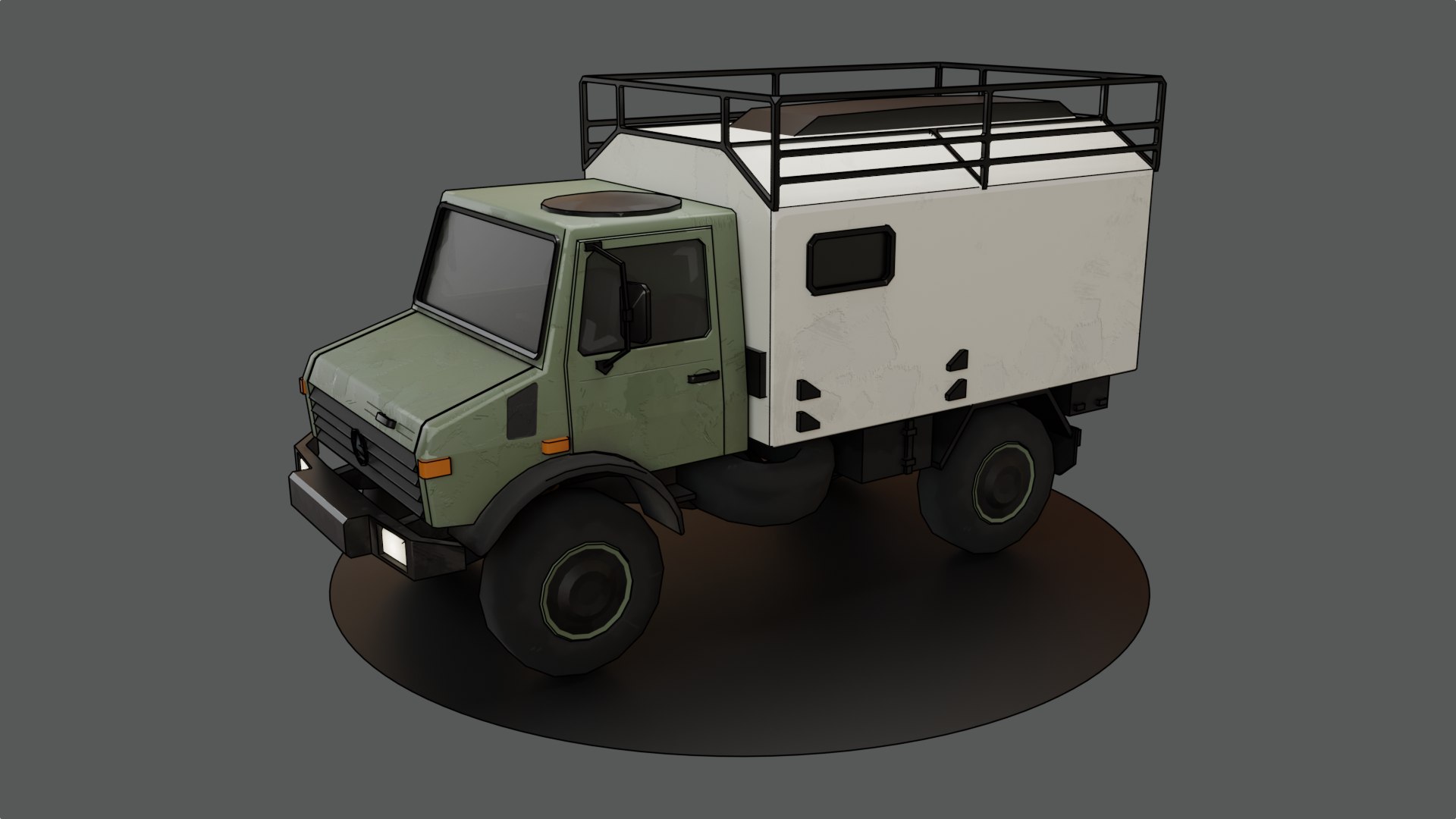 3D Mercedes Benz Unimog 4x4 Cartoon - TurboSquid 2192124
