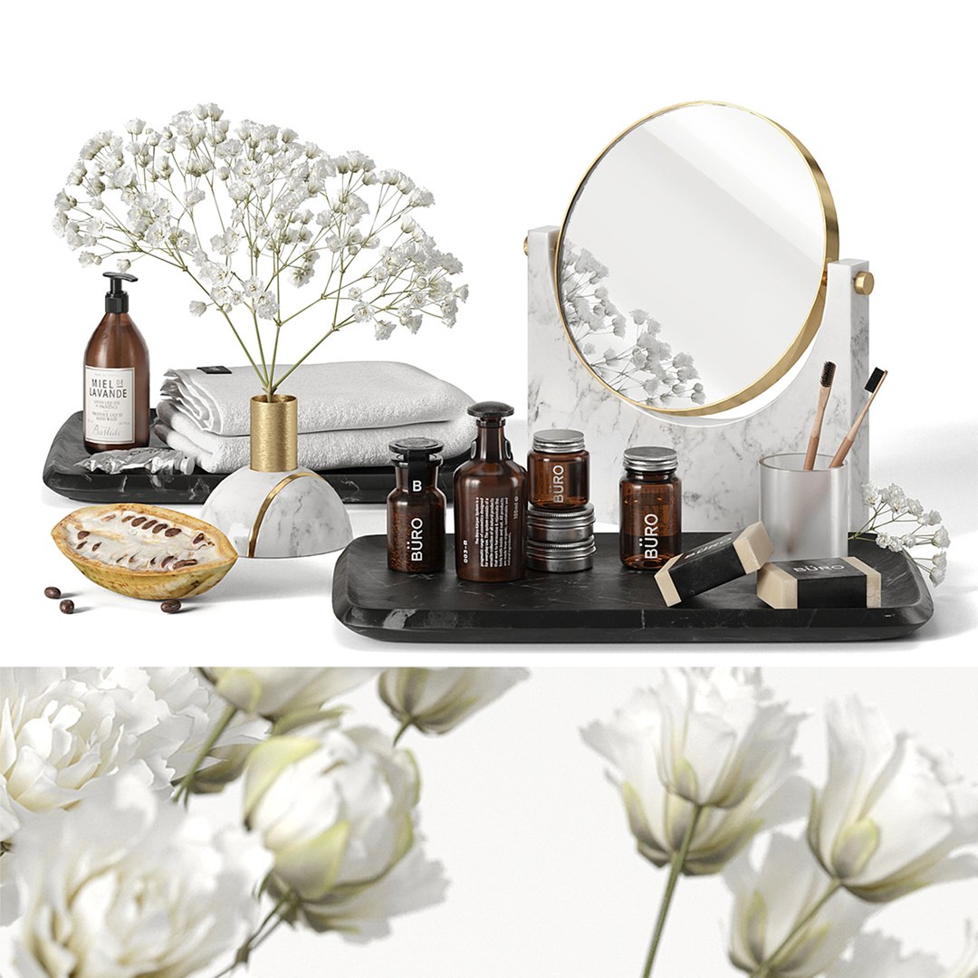 Bath Set BURO Model - TurboSquid 2351129