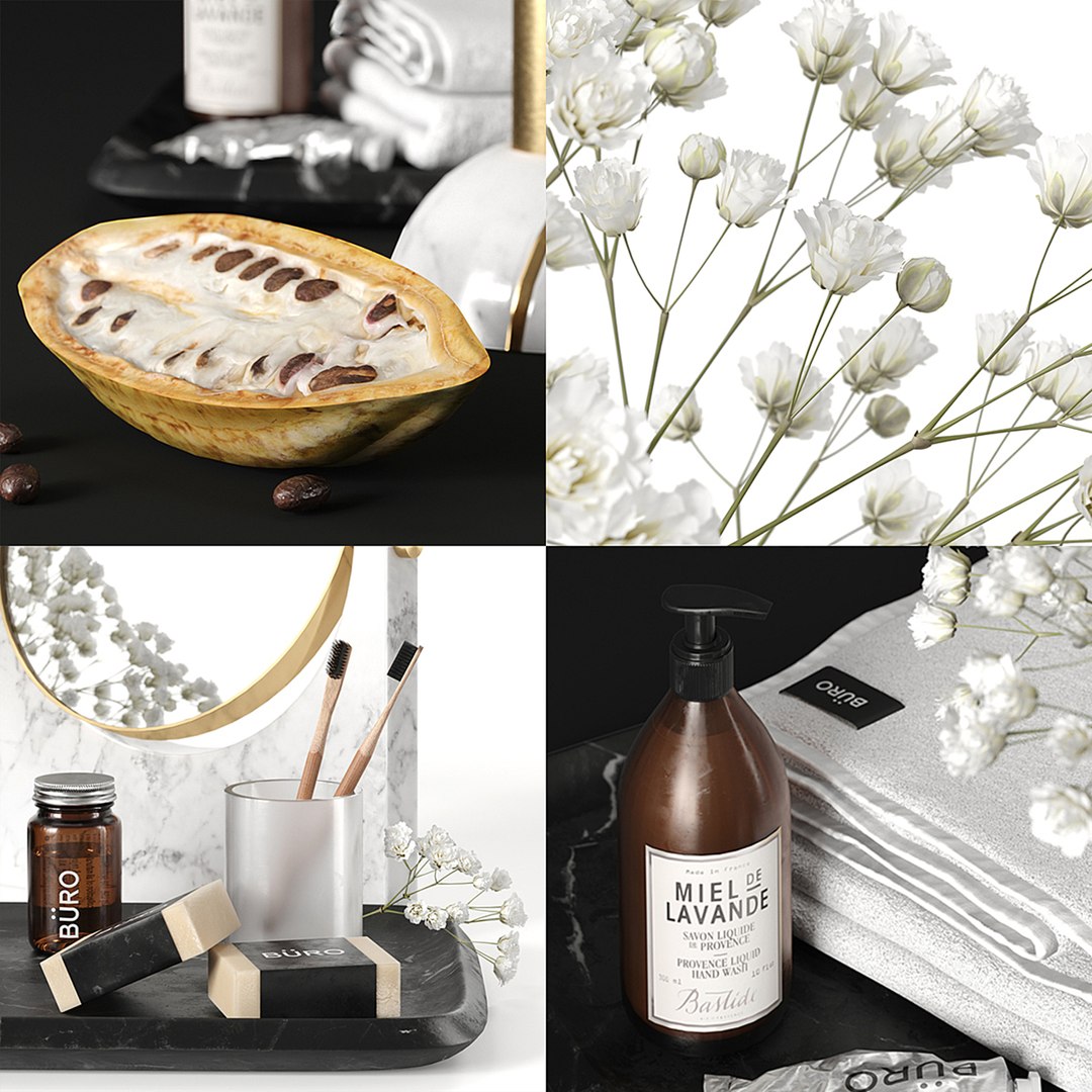 Bath Set BURO Model - TurboSquid 2351129