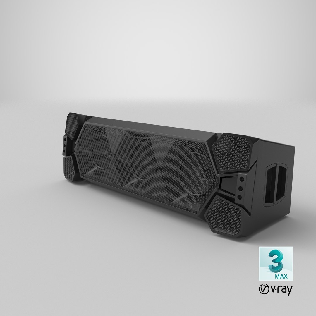 3D Model Detailed Ground Speaker System - TurboSquid 1993025