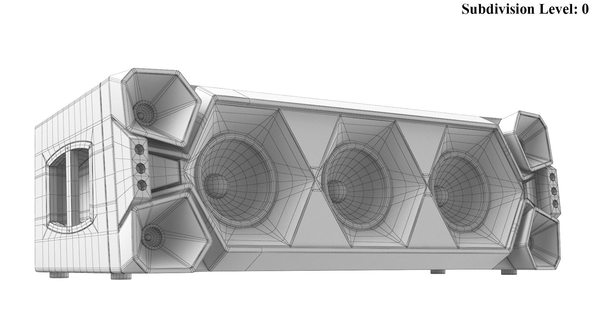 3D Model Detailed Ground Speaker System - TurboSquid 1993025