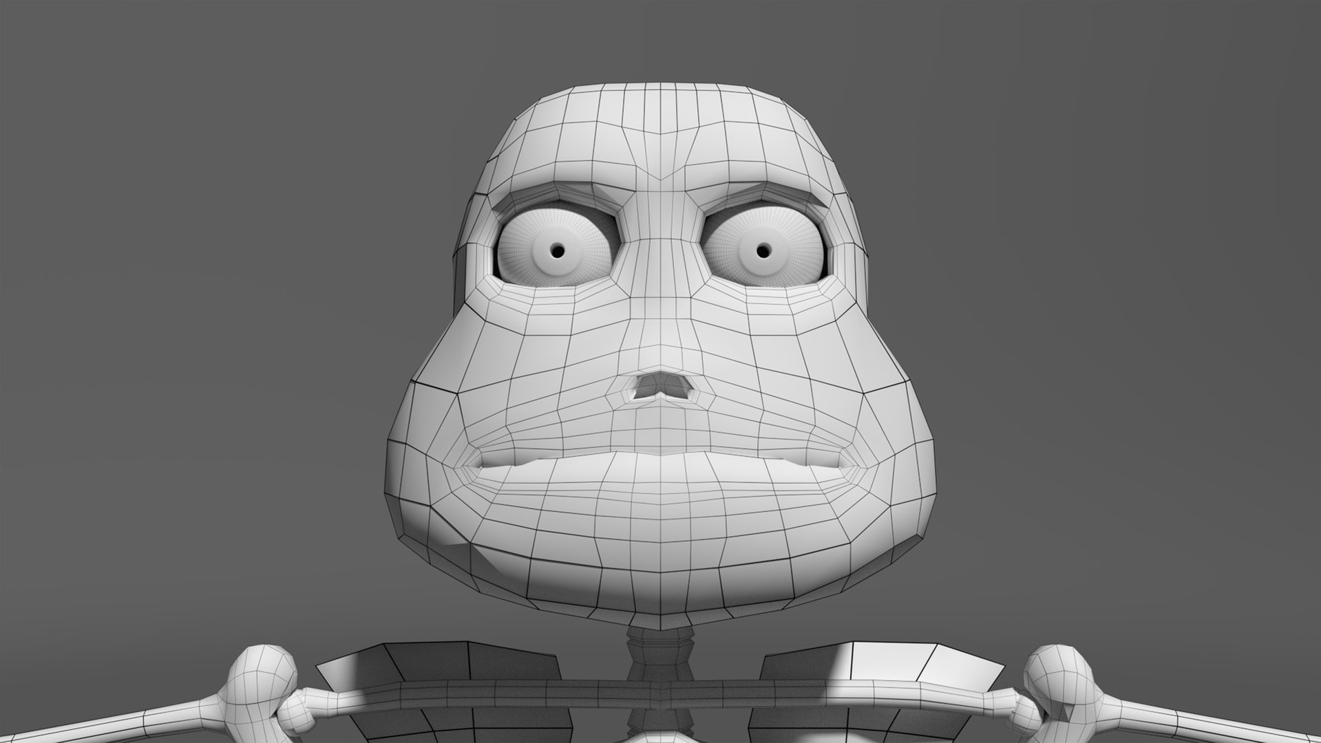 Cartoon Skeleton 3d Model