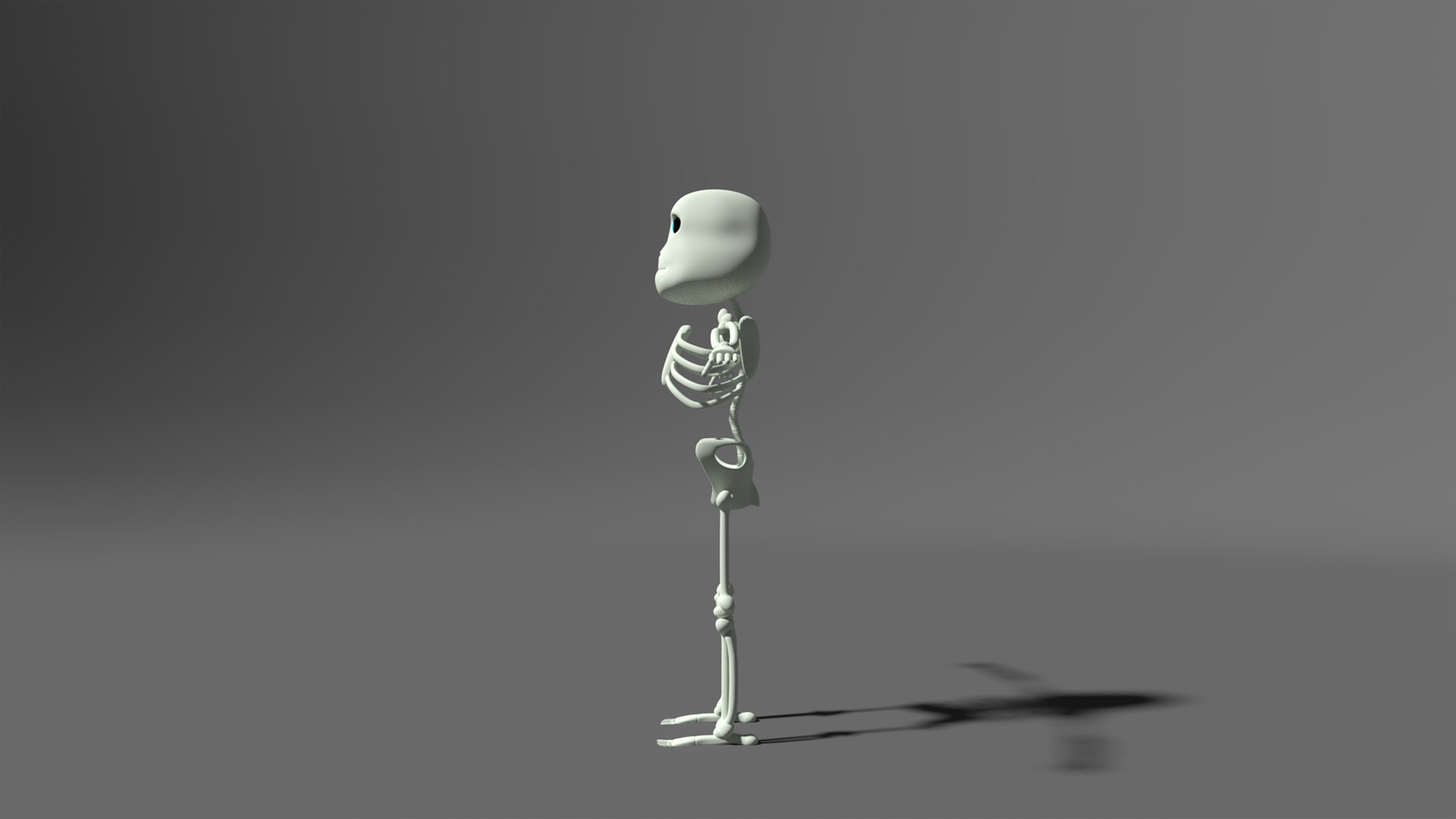 Cartoon Skeleton 3d Model