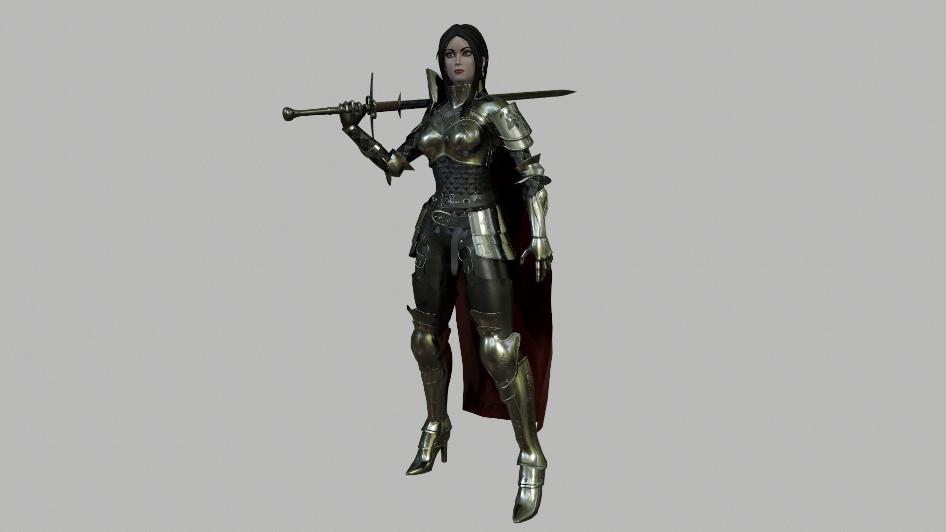 Female Knight 3D Model - TurboSquid 2014699