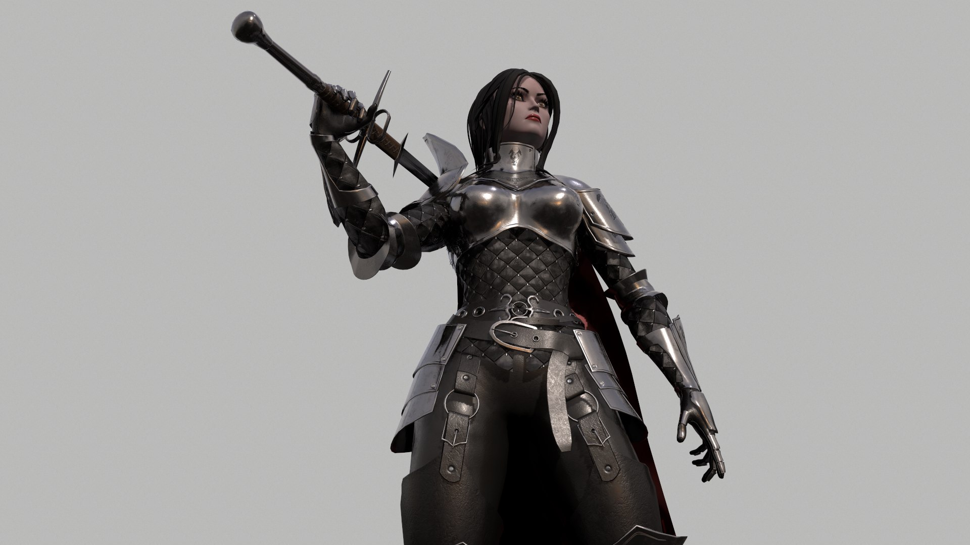 Female Knight 3D Model - TurboSquid 2014699