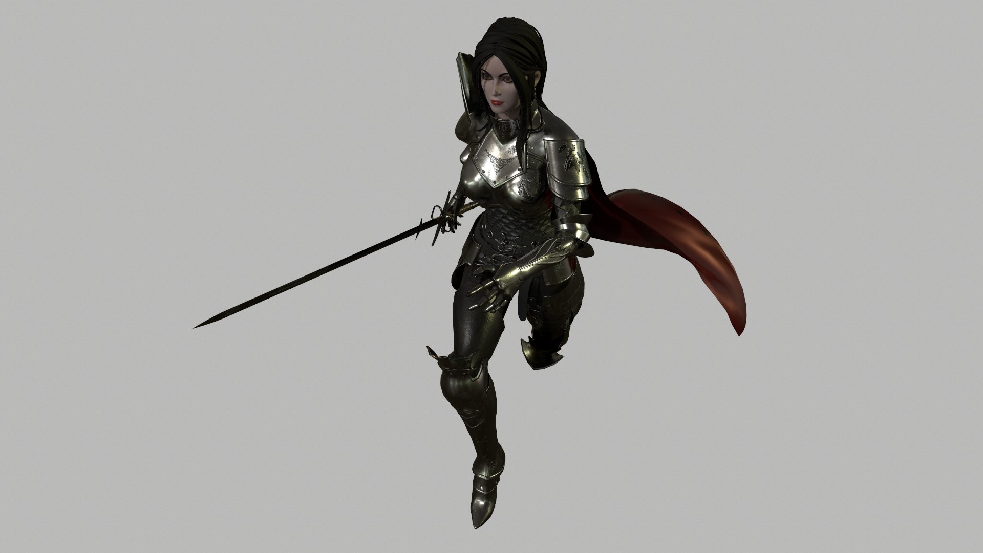 Female Knight 3D Model - TurboSquid 2014699