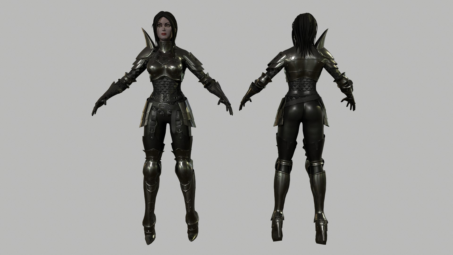 Female Knight 3D Model - TurboSquid 2014699