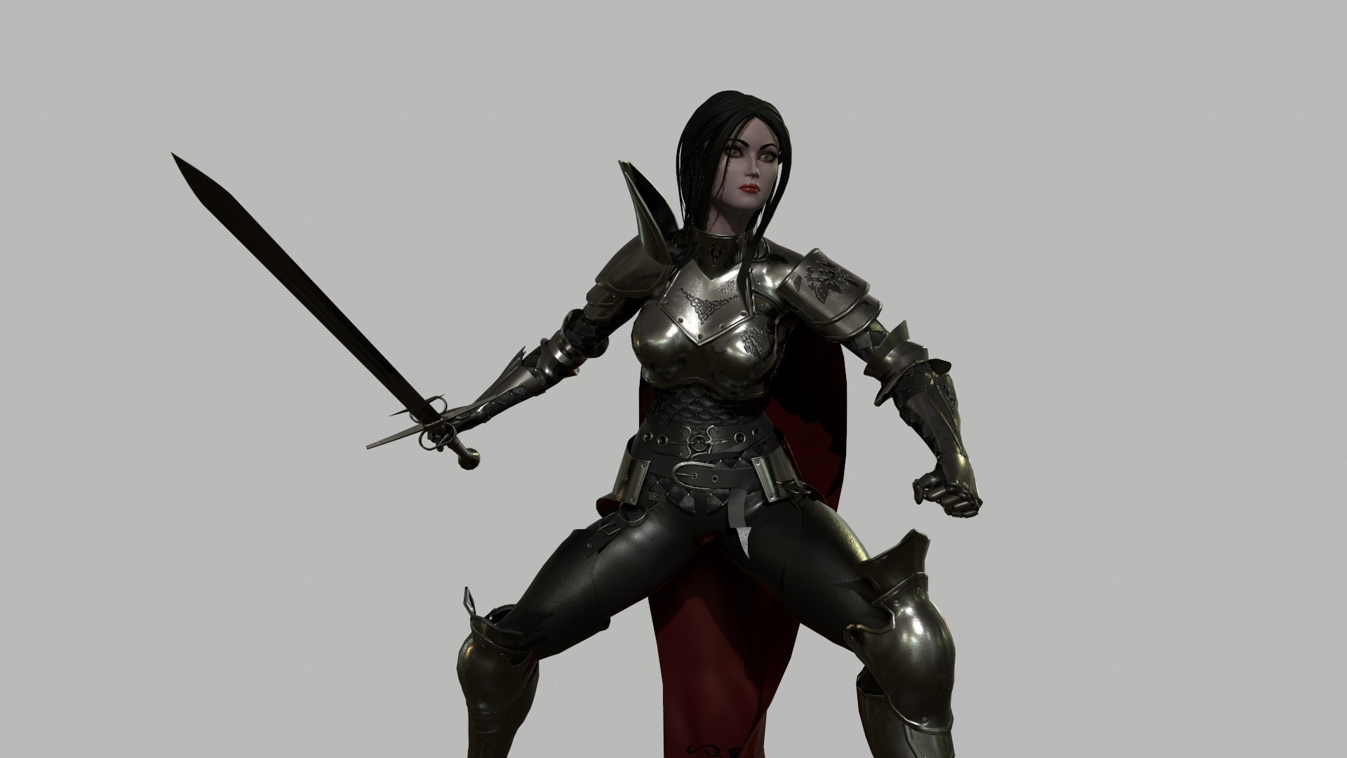 Female Knight 3D Model - TurboSquid 2014699
