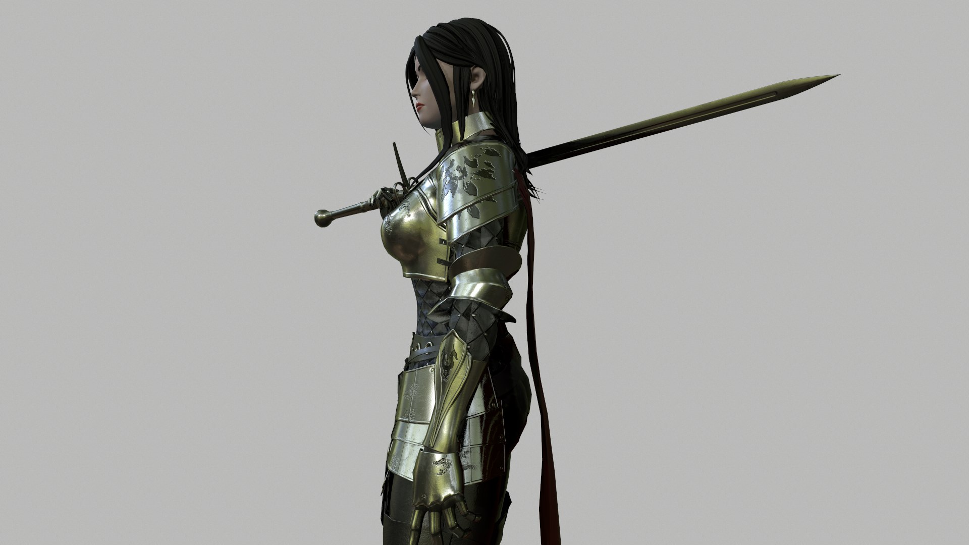 Female Knight 3D Model - TurboSquid 2014699