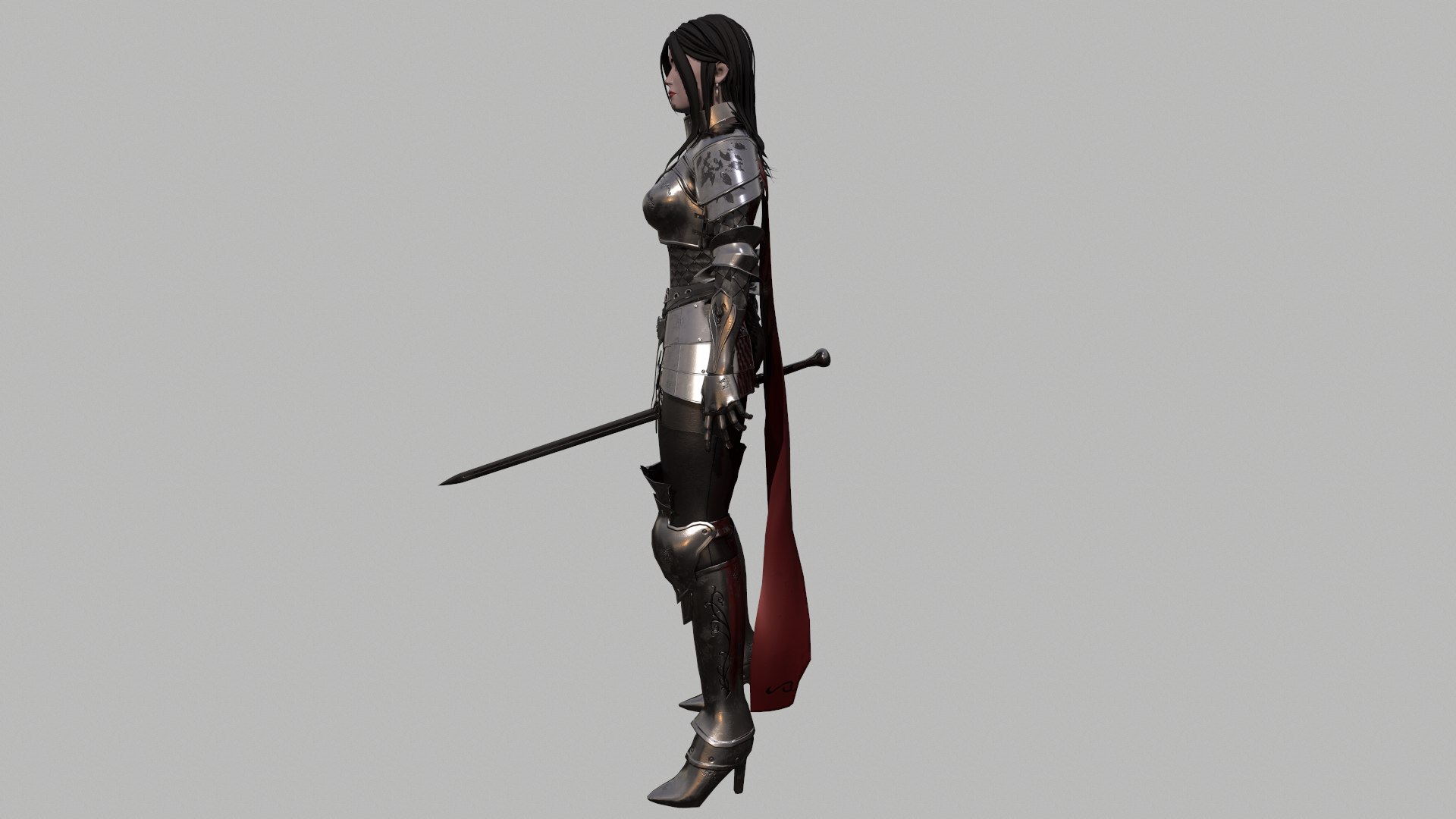 Female Knight 3D Model - TurboSquid 2014699