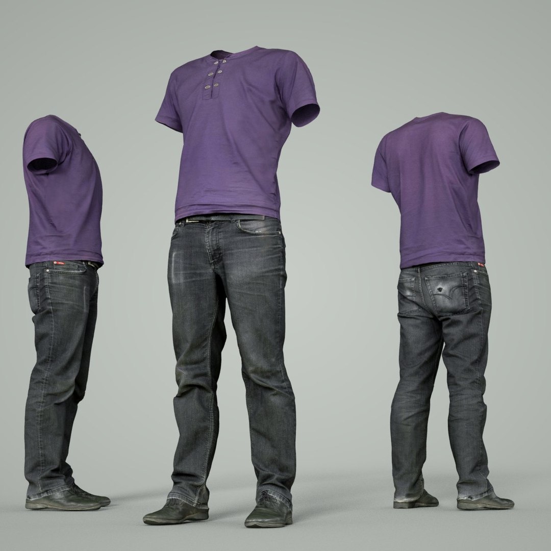 3D Male Clothing Outfit Model - TurboSquid 1329803