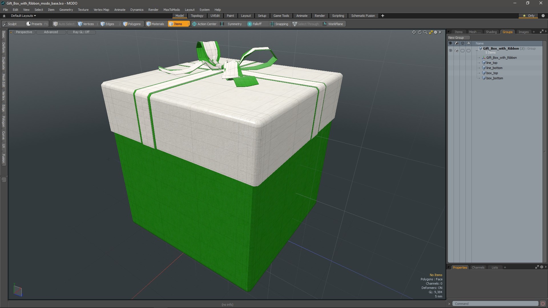 Gift Box With Ribbon 3D Model - TurboSquid 2243496