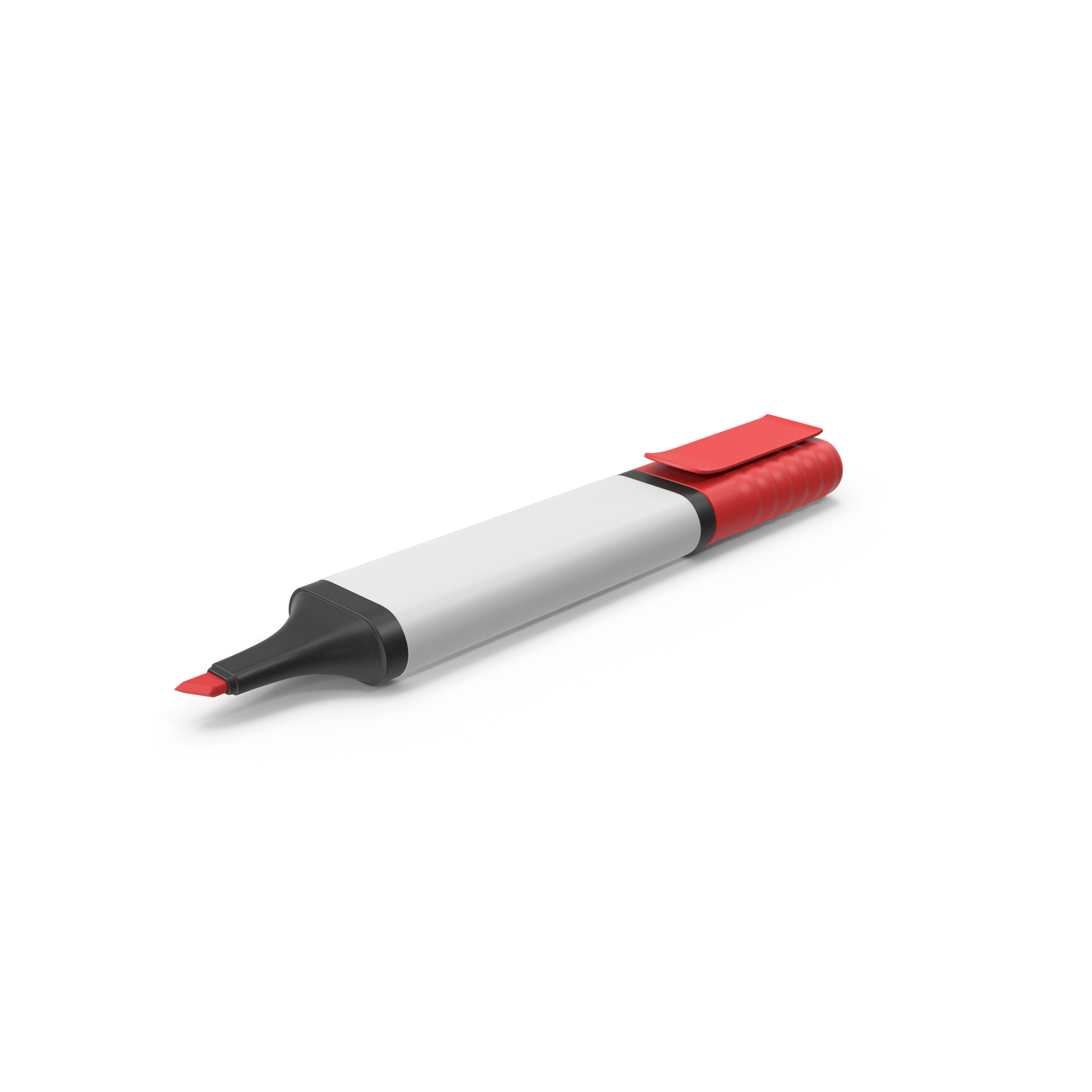 Red Highlighter 3D model - TurboSquid 1845435