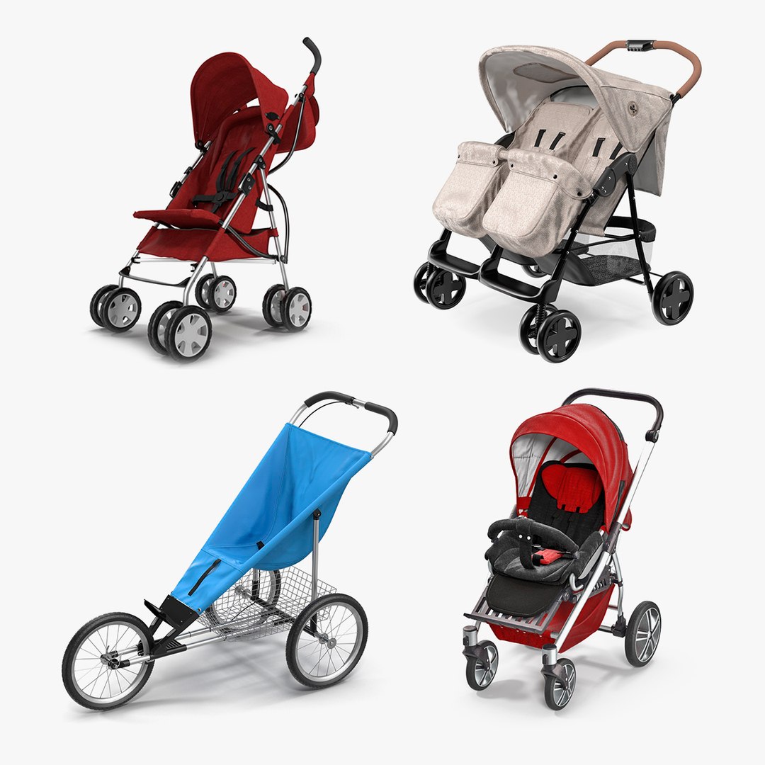 3D Baby Strollers Collection 3 model - TurboSquid 2117463