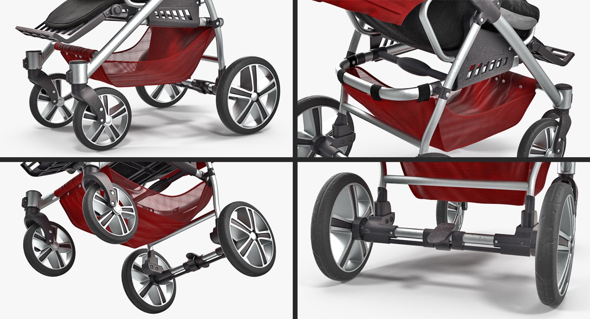 3D Baby Strollers Collection 3 model - TurboSquid 2117463