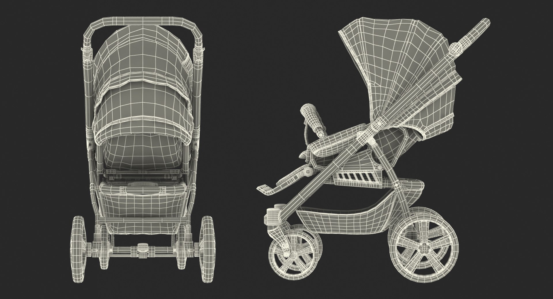 3D Baby Strollers Collection 3 model - TurboSquid 2117463