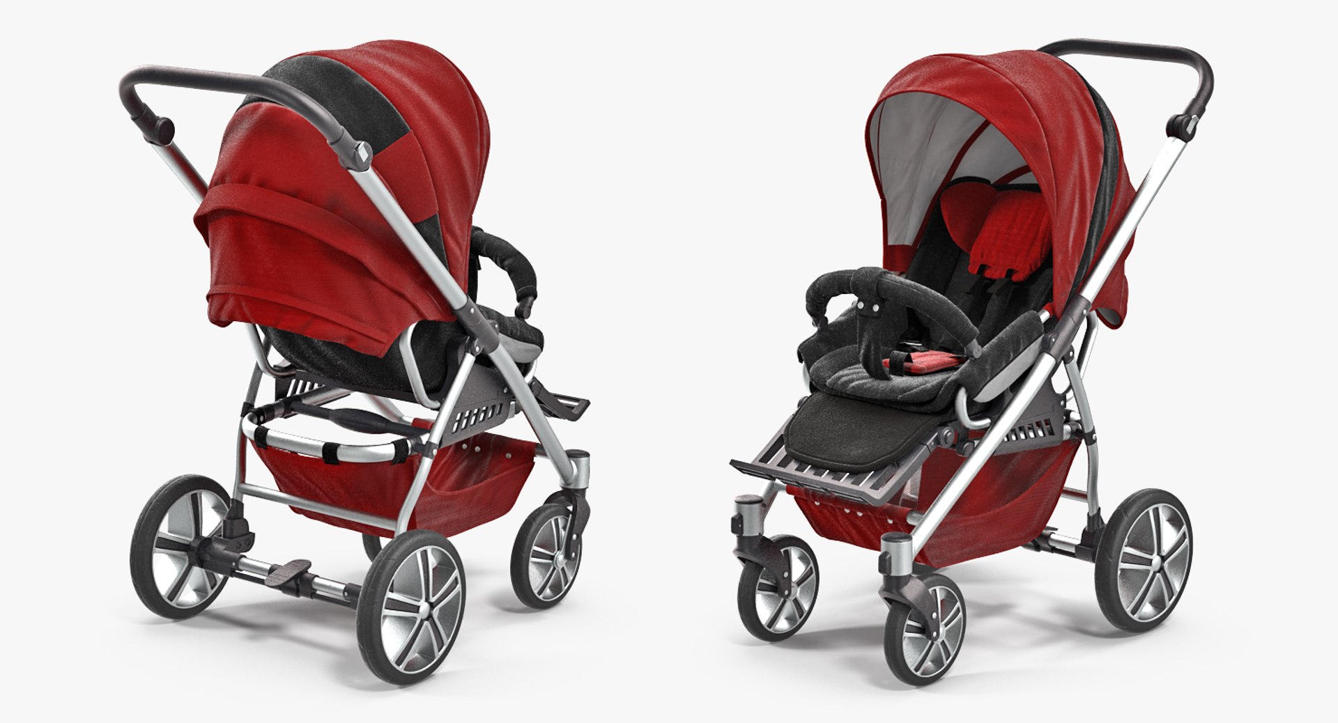 3D Baby Strollers Collection 3 model - TurboSquid 2117463