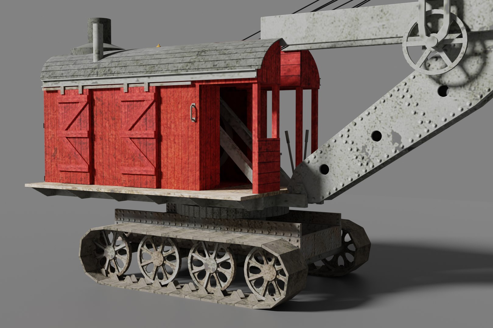 3D Steam Shovel - TurboSquid 1790203