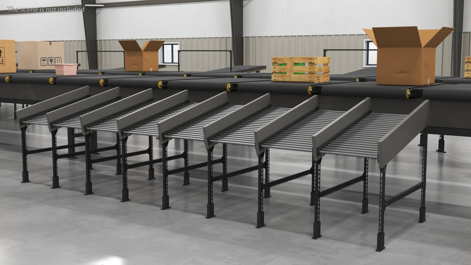 Conveyor Roller Table 3D Model - TurboSquid 2324158