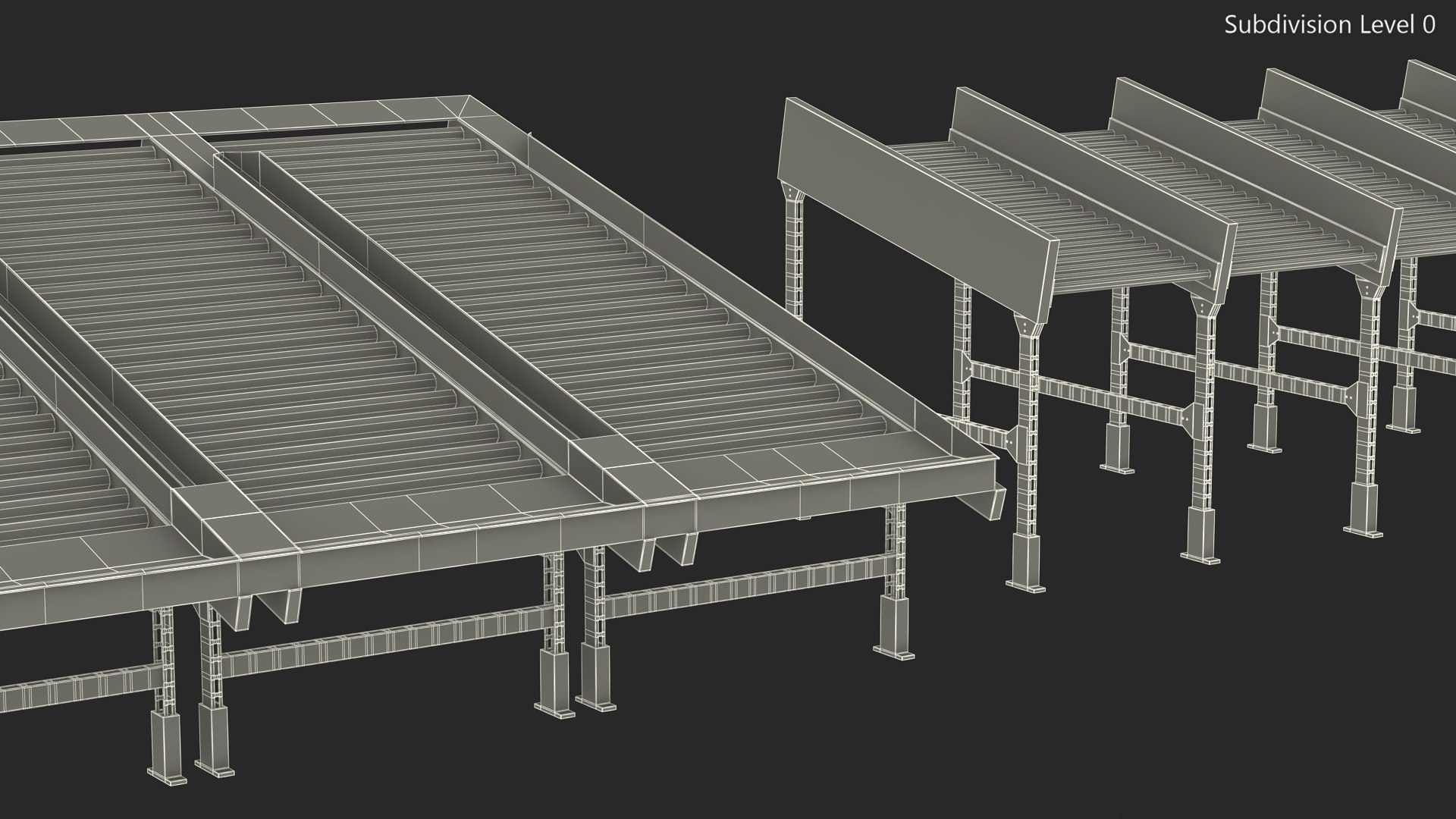 Conveyor Roller Table 3D Model - TurboSquid 2324158