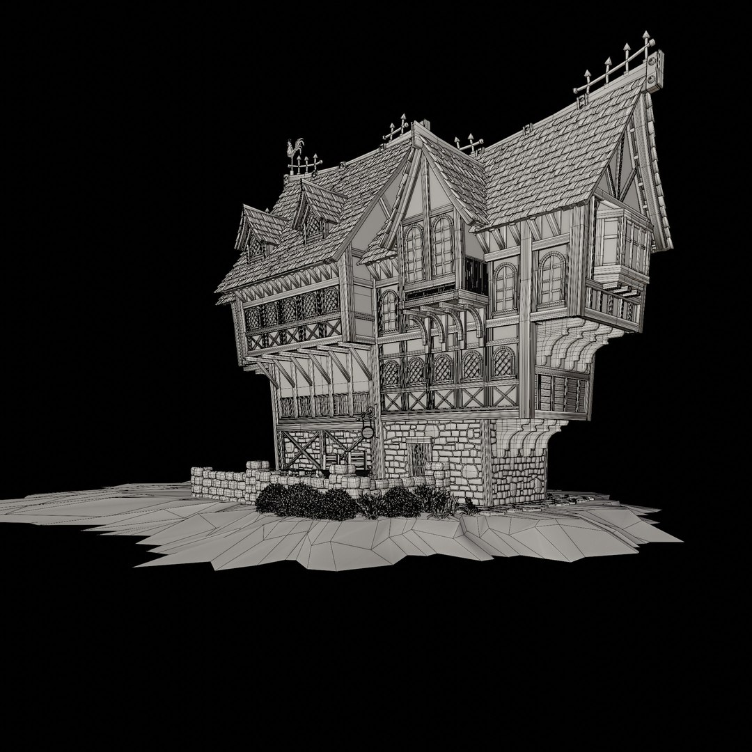 3D STYLIZED MEDIEVAL BUILDING 05 Model - TurboSquid 2145392