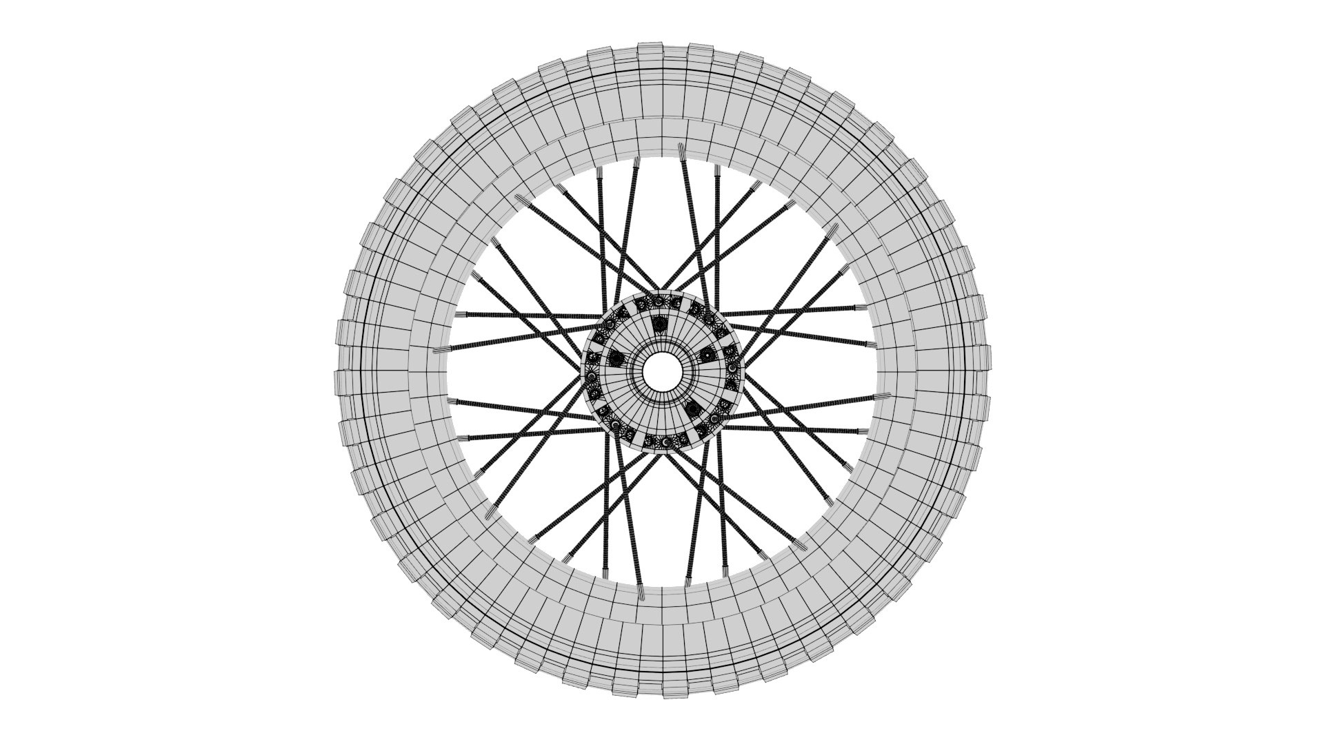 3D Stylized Dirty Motorcycle Spokes Wheel With Texture - TurboSquid 1951292