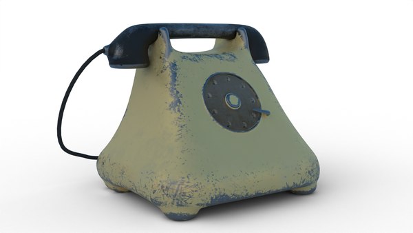 3D Old telephone low poly Low-poly 3D model - TurboSquid 1840453